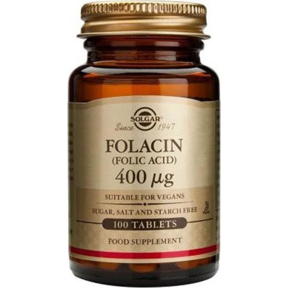 Solgar Folic Acid 400mg 100 ταμπλέτες - BlueMorpho