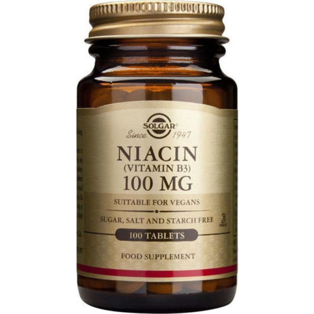 Solgar Niacin 100mg 100 ταμπλέτες για | Bluemorpho