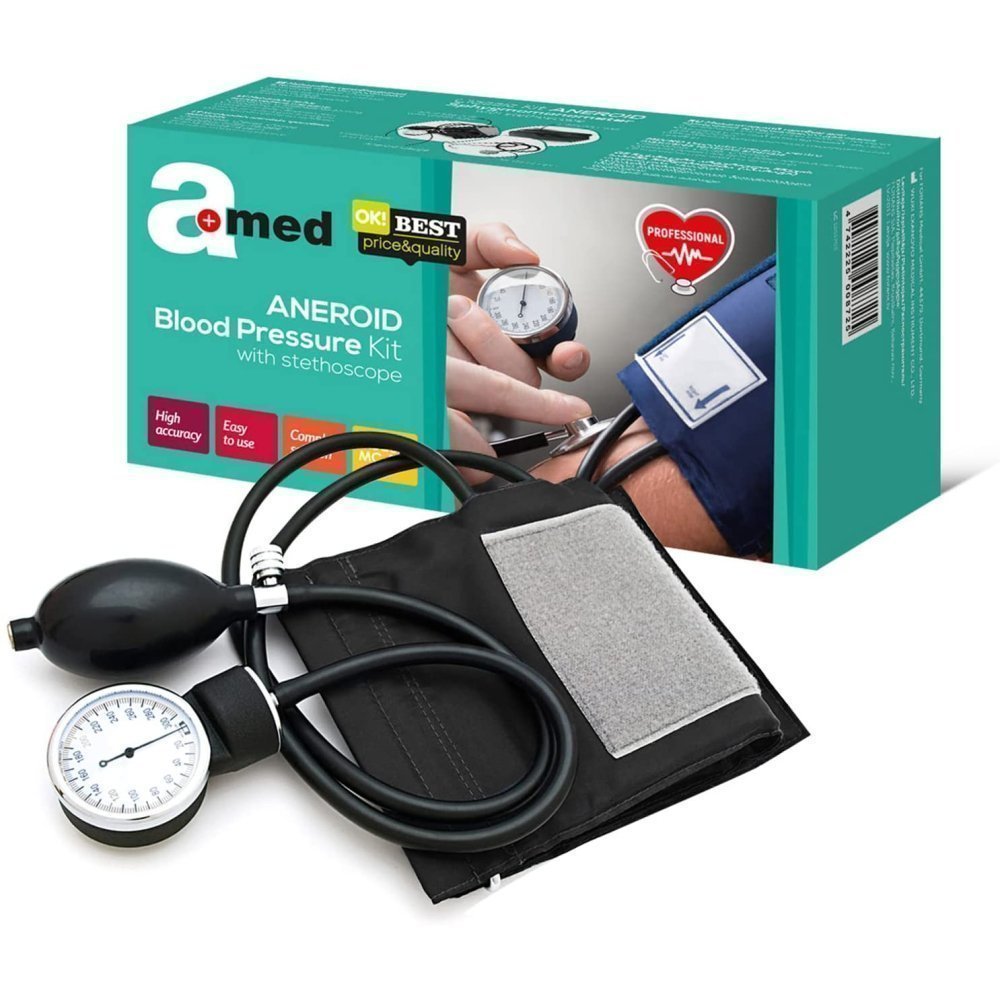 Amed Aneroid Blood Pressure Kit w/ Stethoscope για | Bluemorpho
