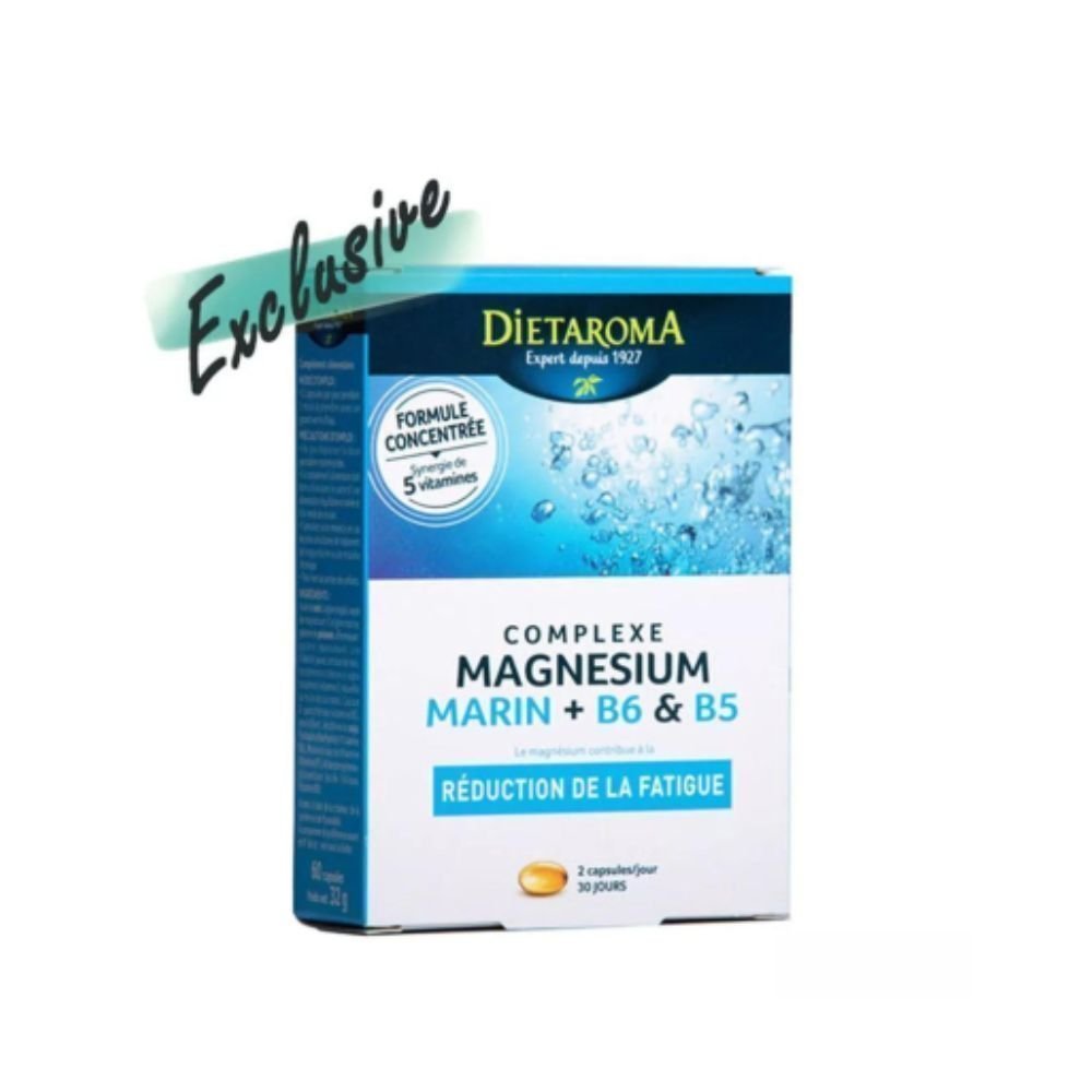 Dietaroma Magnesium Marine Complex + B6 & B5, Capsules, 30 για | Bluemorpho