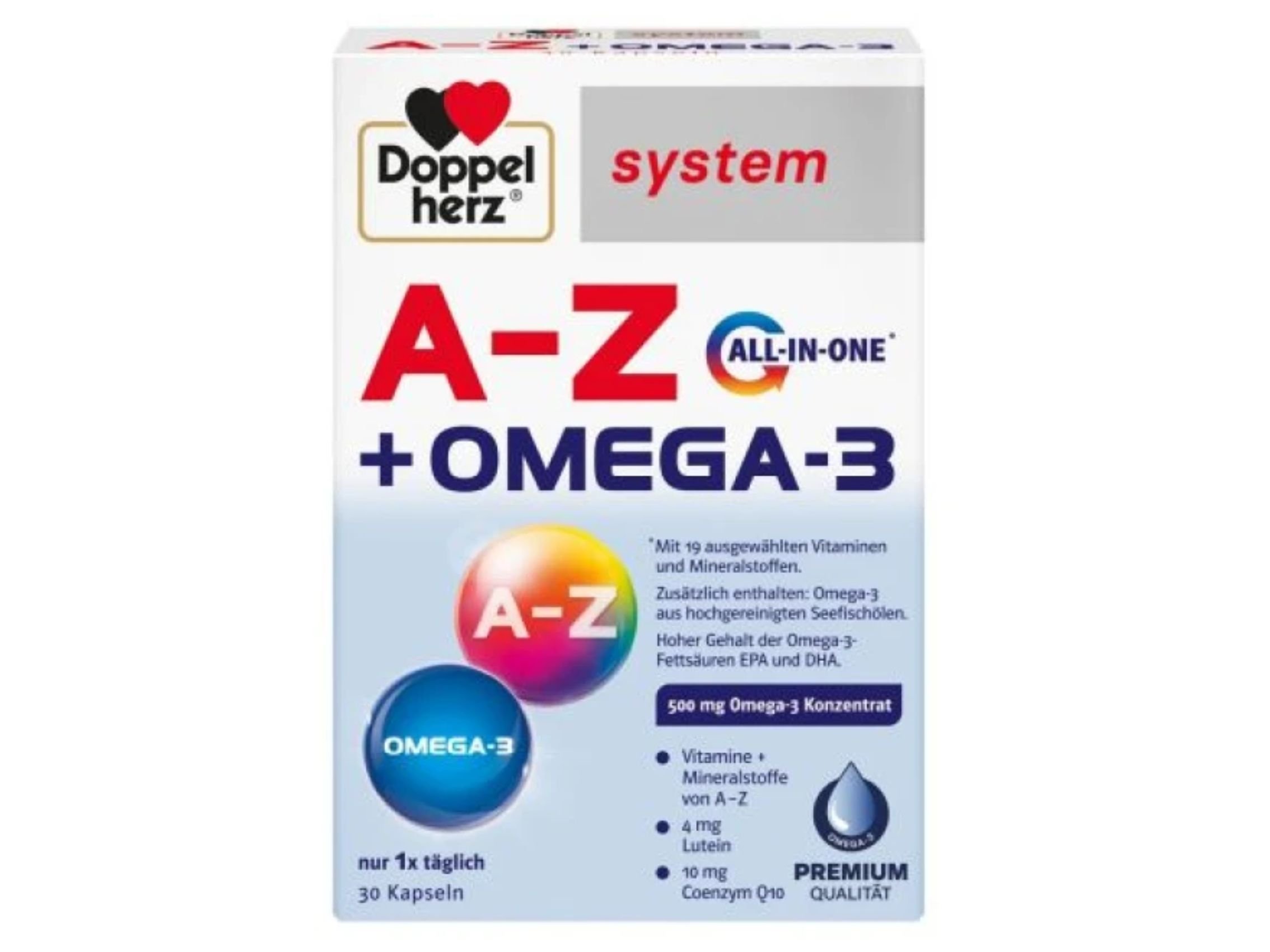 Doppel Herz System A - Z + Omega 3, Capsules, 30 για | Bluemorpho